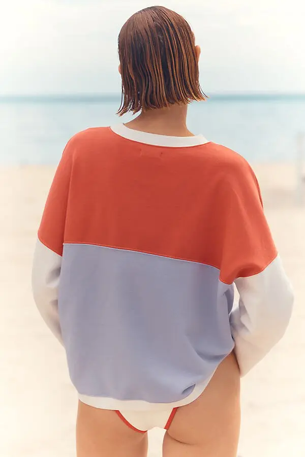 CELANDINE Cotton Blend Embroidered Sweatshirt