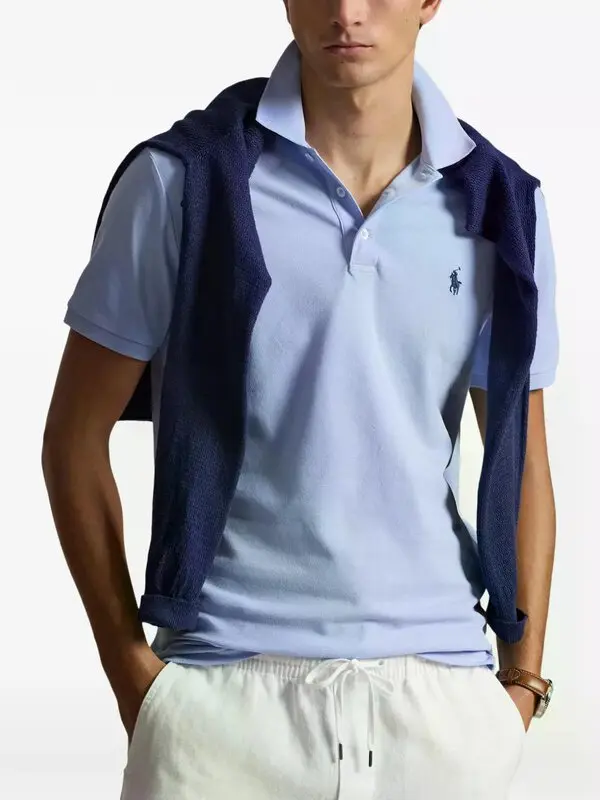 Polo Ralph Lauren Stretch-mesh Polo Shirt - Blue