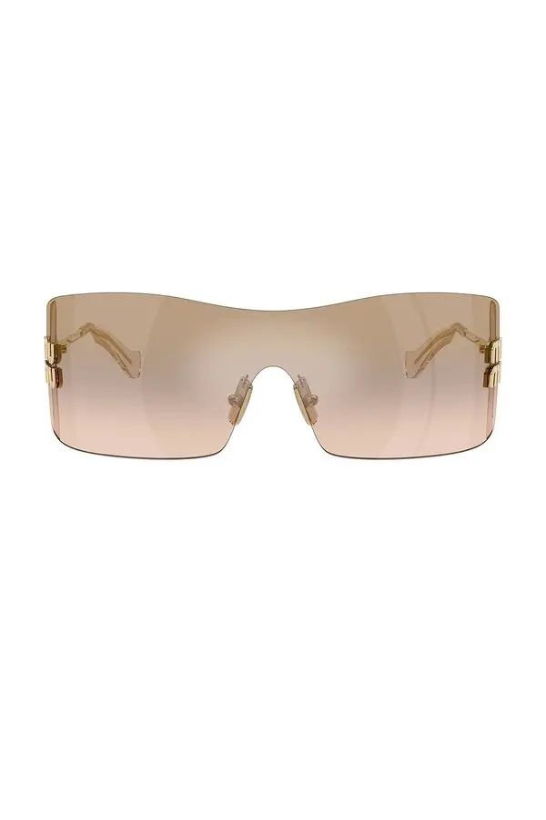 Miu Miu Rectangular Sunglasses - Brown