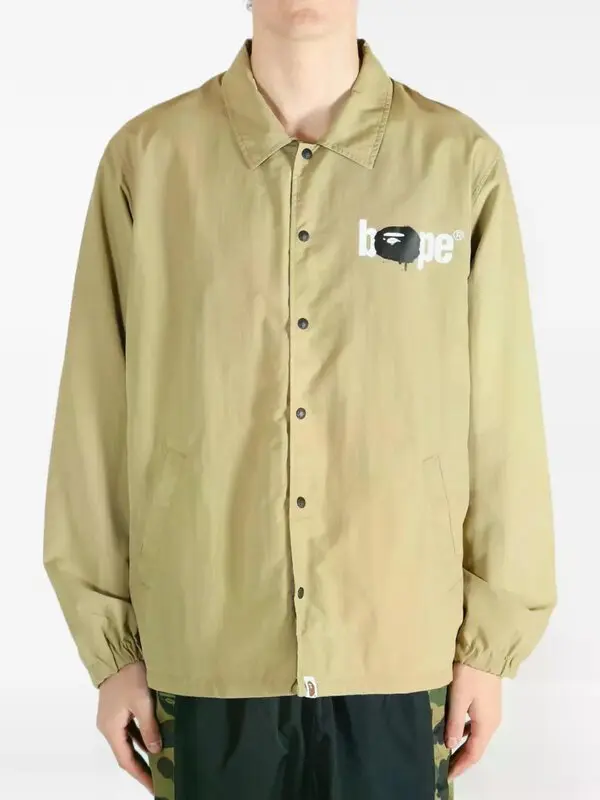 A BATHING APE Logo-print Coach Jacket