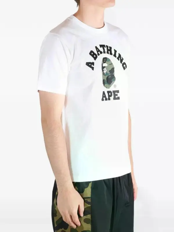 A BATHING APE Camouflage-print Logo-print T-shirt
