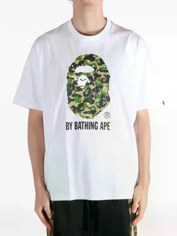 A BATHING APE Abc Camouflage-print T-shirt - White