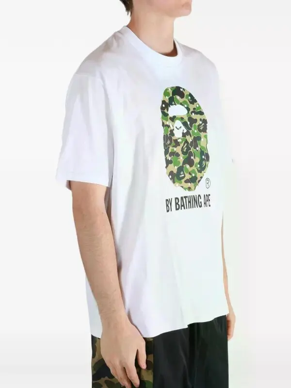 A BATHING APE Abc Camouflage-print T-shirt - White