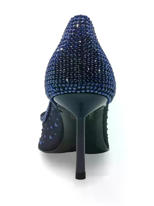 LE SILLA Crystal-embellished Mesh Pumps
