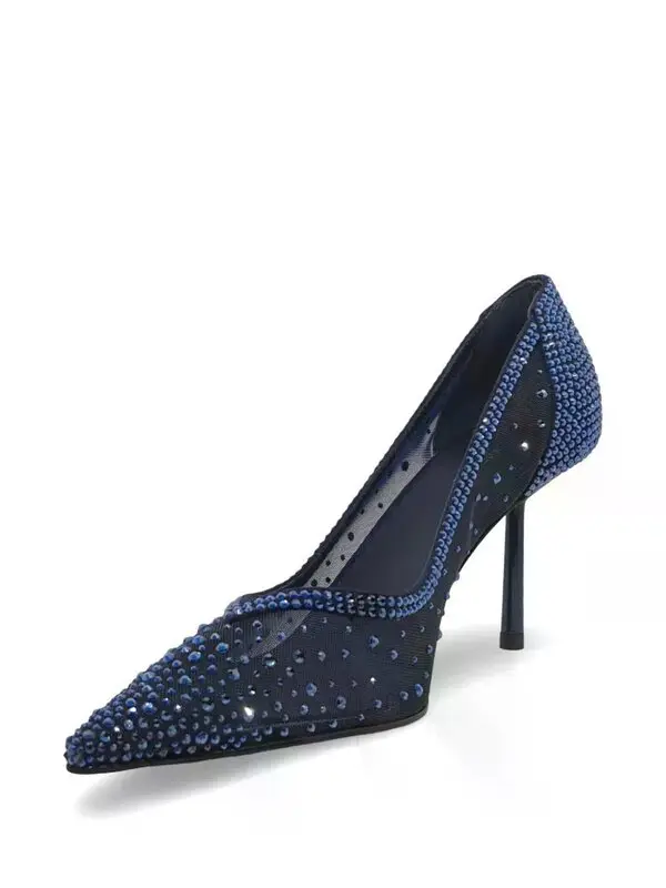 LE SILLA Crystal-embellished Mesh Pumps