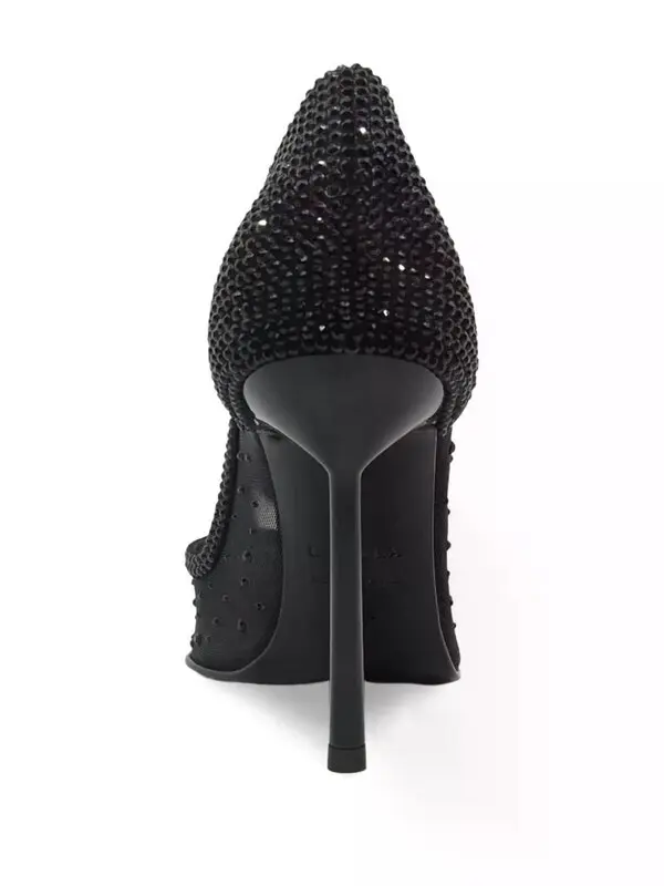 LE SILLA Crystal-embellished Mesh Heeled Pumps