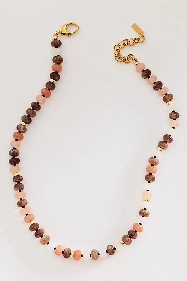 Éliou Diero Necklace - Pink/brown