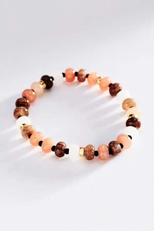 Éliou Délé Bracelet - Pink/brown