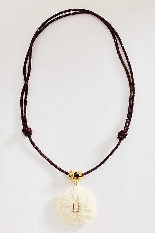 Éliou Coral Pendant Necklace - Purple