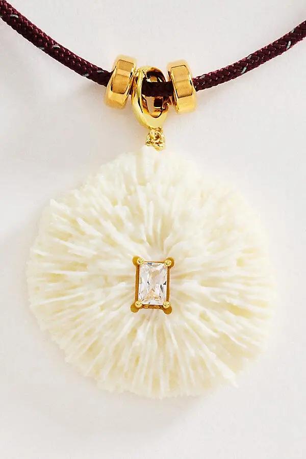 Éliou Coral Pendant Necklace