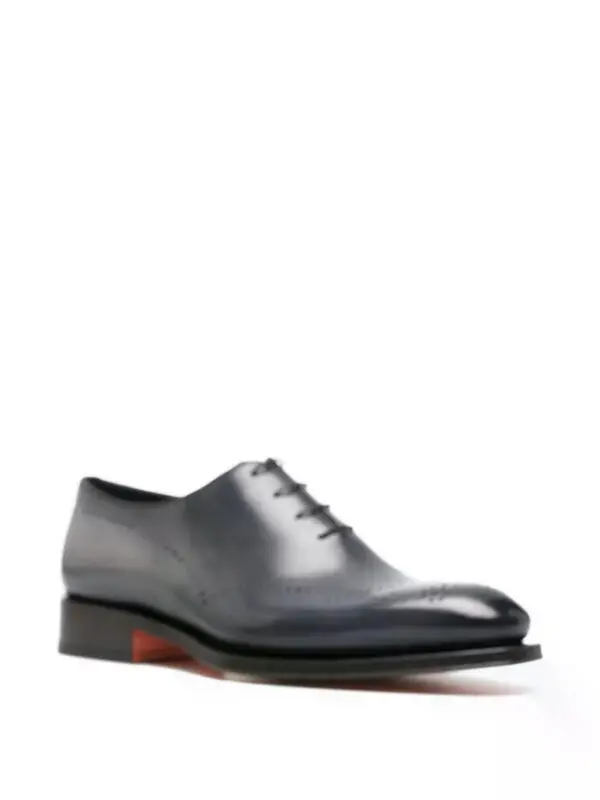 Santoni Leather Oxford Shoes