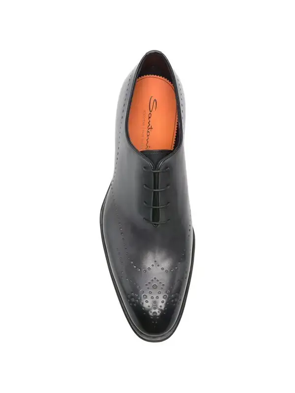 Santoni Leather Oxford Shoes
