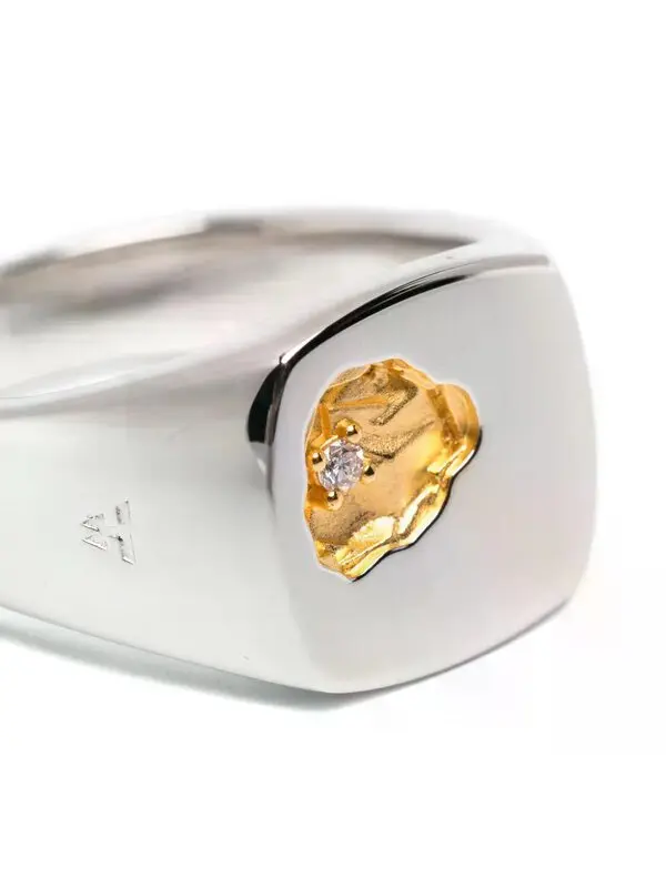 Tom Wood Small Mined Diamond Ring