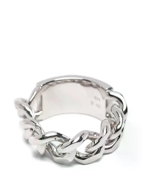 Tom Wood Large Id Chain-link Ring