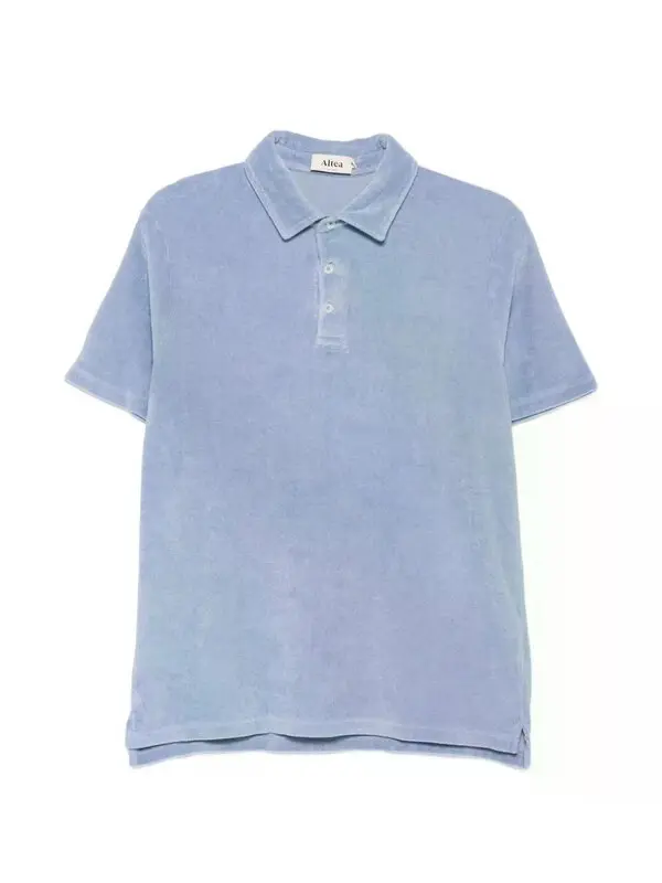 Altea Smith Spugna Short-sleeve Polo Shirt - Blue