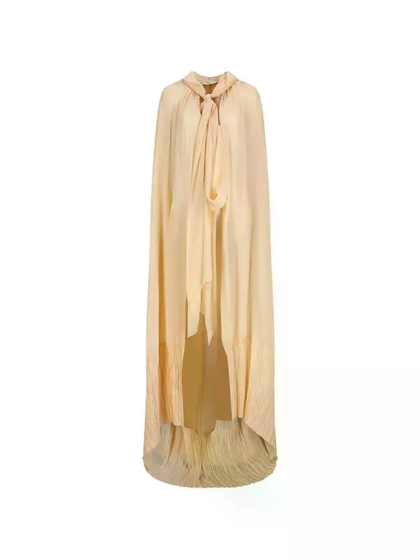 Blumarine Pleated-trim Cape