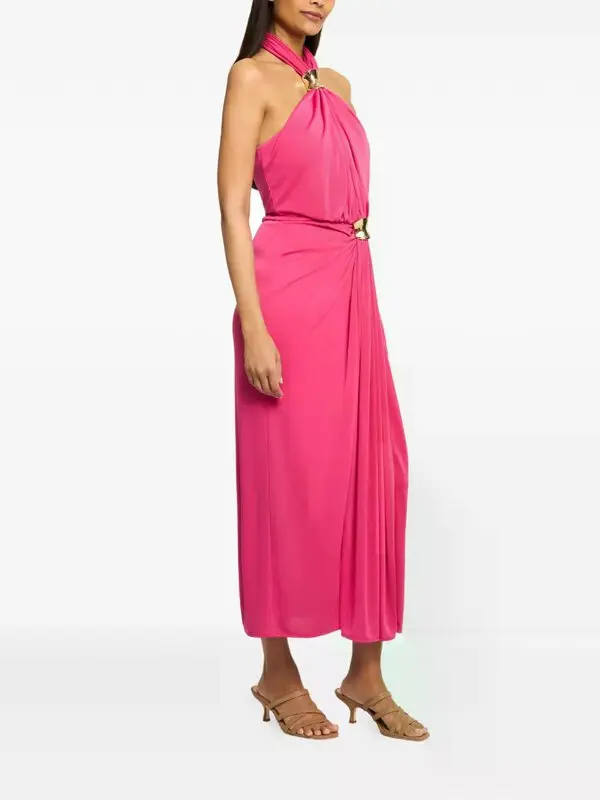 Cinq À Sept Kaily Halterneck Dress - Pink