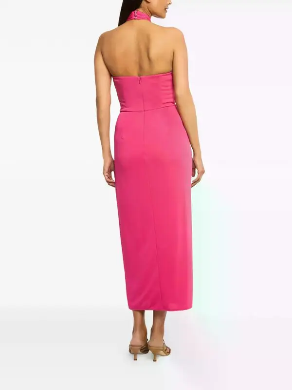 Cinq À Sept Kaily Halterneck Dress - Pink