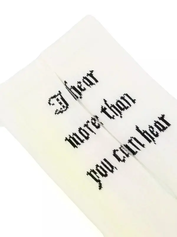 Undercover Slogan Socks