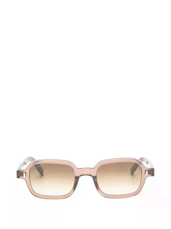 L.g.r Rectangle-frame Sunglasses - Brown