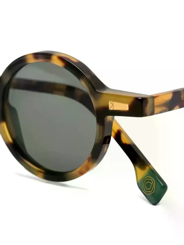 KYME Lupe Round-frame Sunglasses - Brown