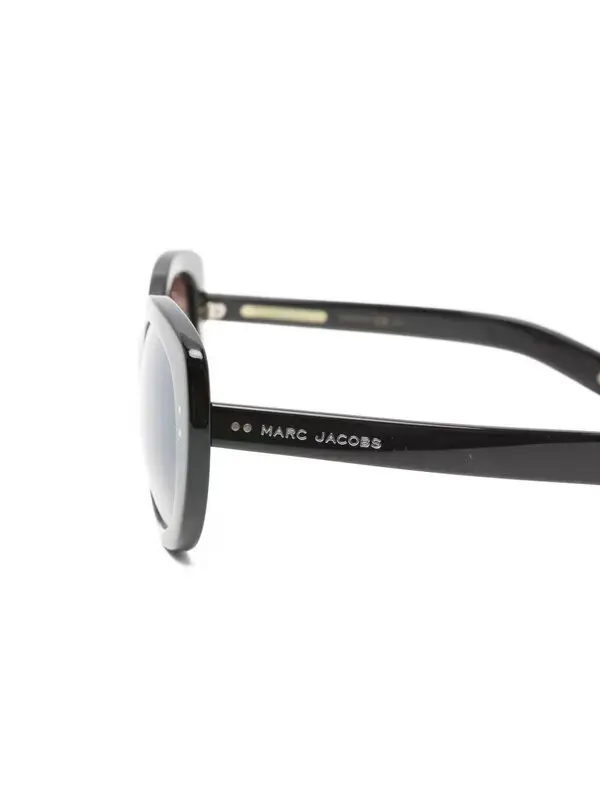 Marc Jacobs Logo-detail Oval-frame Sunglasses