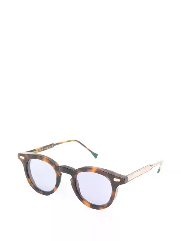 KYME Massimo Round-frame Sunglasses - Brown