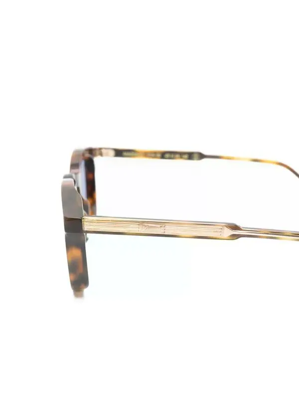 KYME Massimo Round-frame Sunglasses - Brown