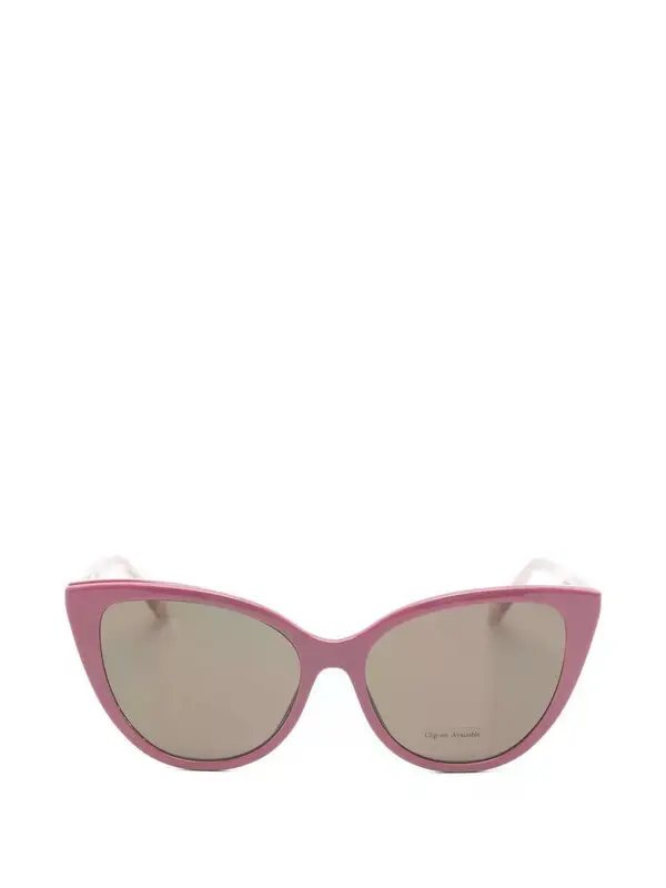 Moschino Cat-eye Clip-on Glasses - Pink
