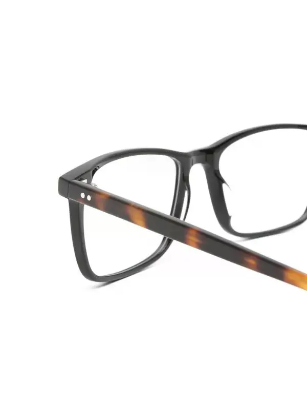 CHARLES STONE Tortoiseshell Rectangle Eyeglasses