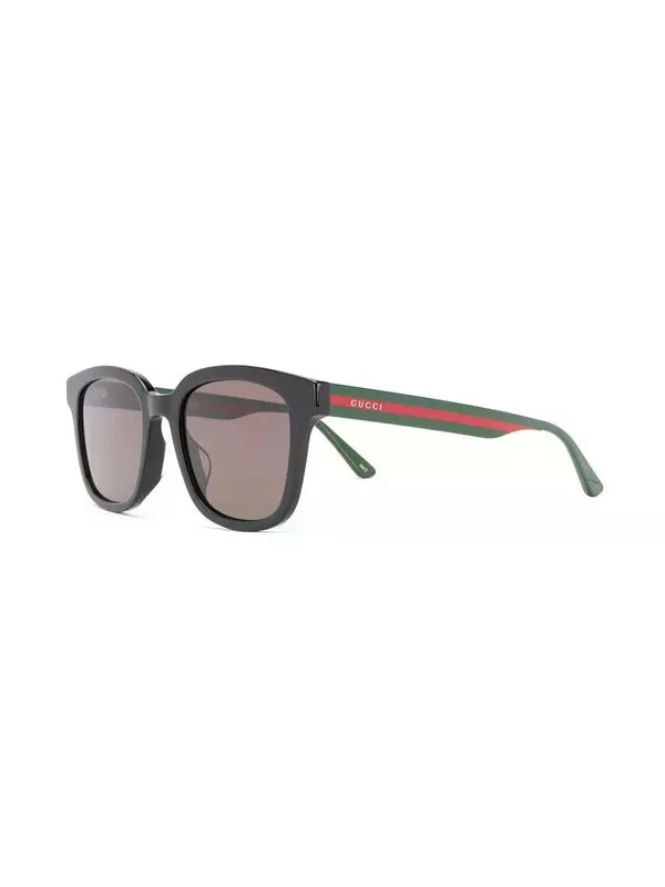 Gucci Rectangular Frame Sunglasses - Black