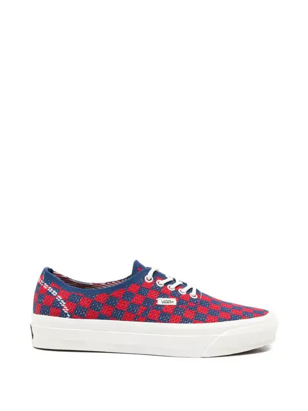 VANS Checkered Sneakers - Red