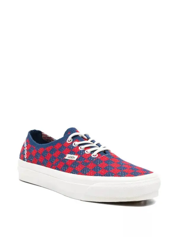 VANS Checkered Sneakers - Red