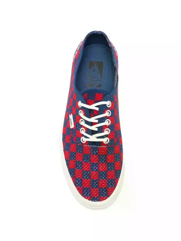 VANS Checkered Sneakers - Red