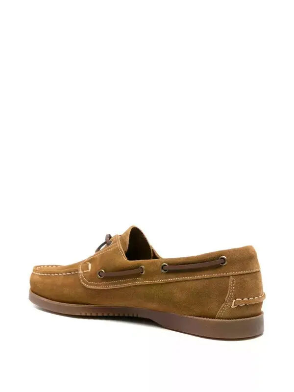Paraboot Suede Boat Shoes - Brown