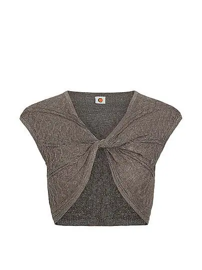 Victoria's Secret X Tropic Of C Izu Twist Top - Brown