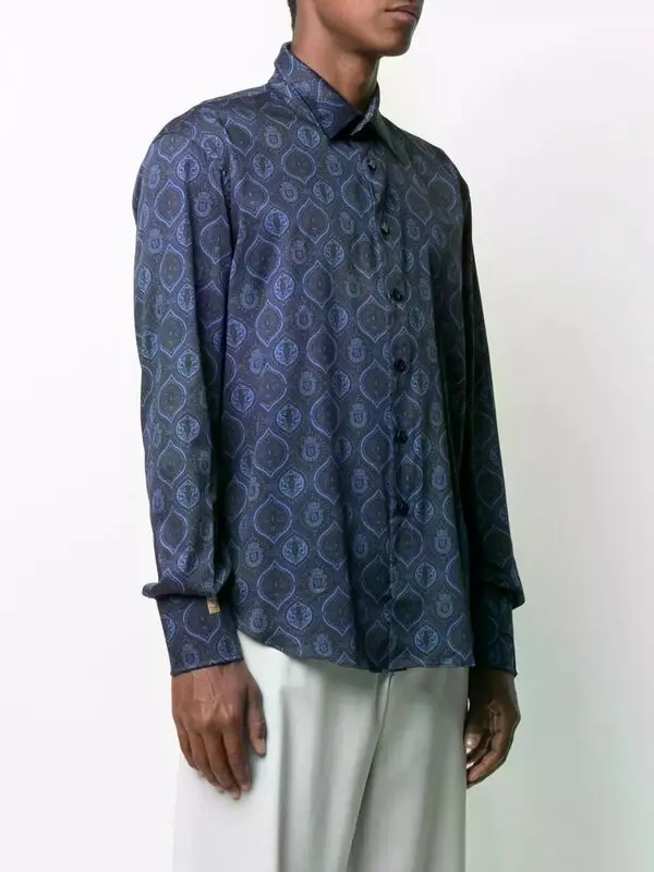 BILLIONAIRE Flavio Baroque-print Shirt