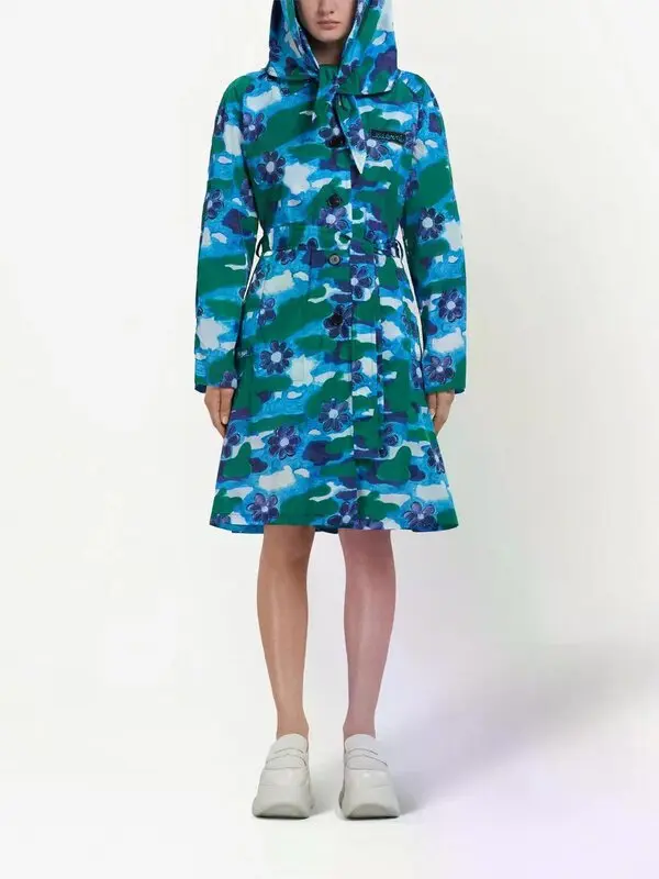 Marni Floral-print Hooded Coat