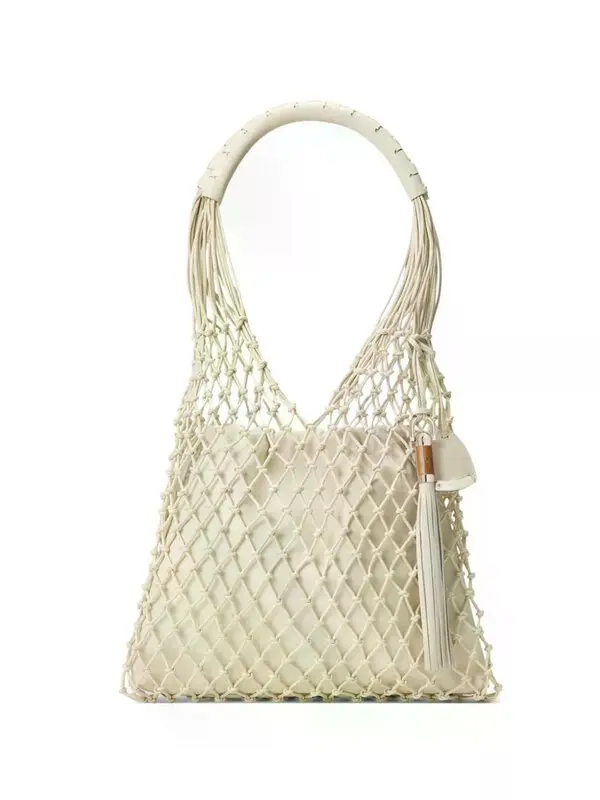 Ralph Lauren Macramé Tassel Tote - Neutrals