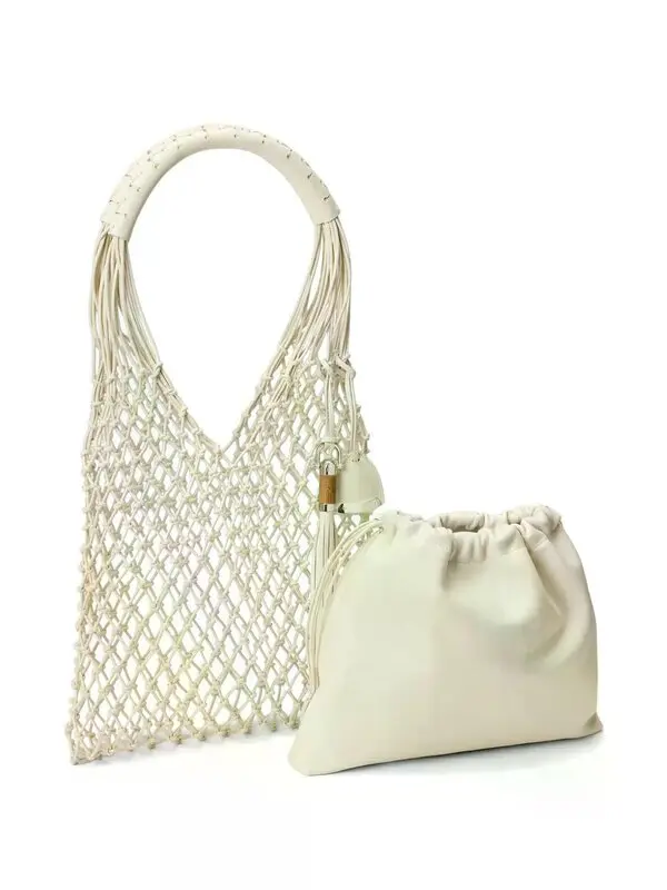 Ralph Lauren Macramé Tassel Tote - Neutrals