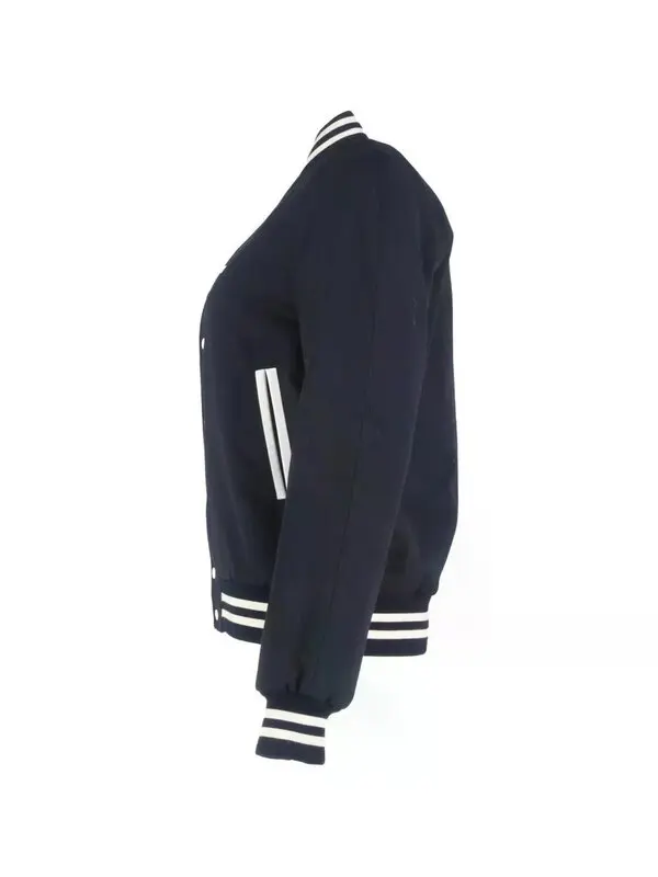 Sandro Striped Varsity Jacket