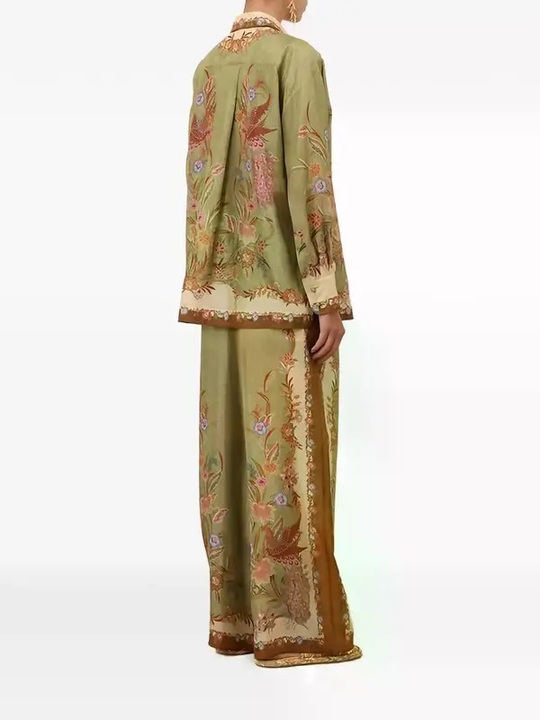 Zimmermann Indra Floral-print Shirt - Green