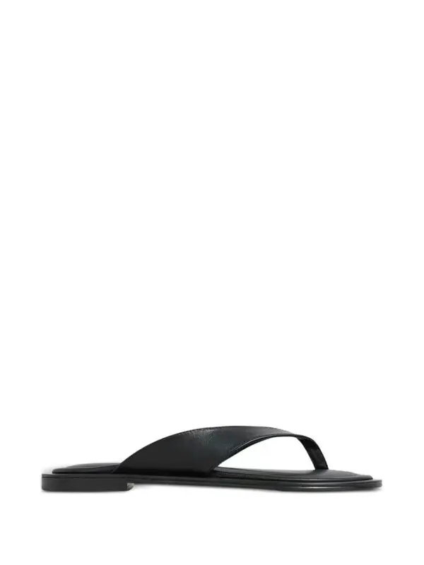 A.emery Viola Flat Sandals - Black