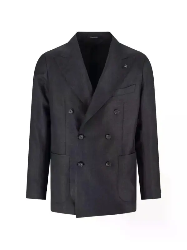 Tagliatore Double-breasted Peak-lapel Blazer - Blue