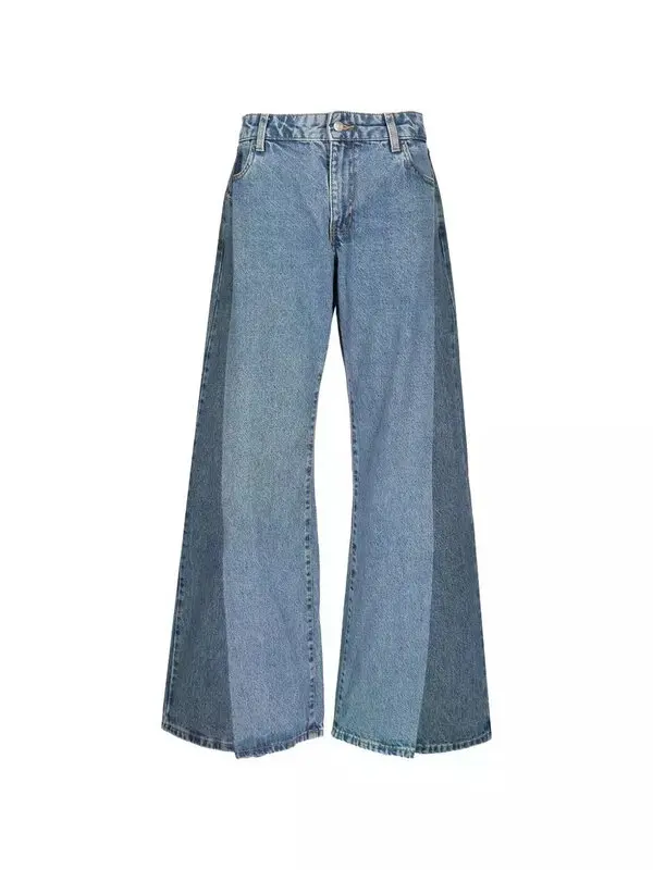 E.L.V. DENIM Freya Panelled Wide Leg Jeans