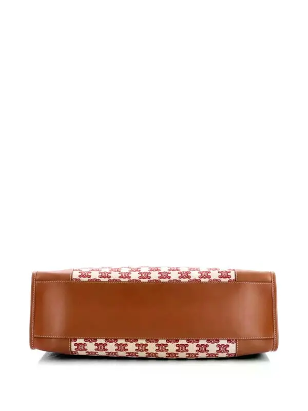 Celine Horizontal Cabas Triomphe Canvas Tote Bag