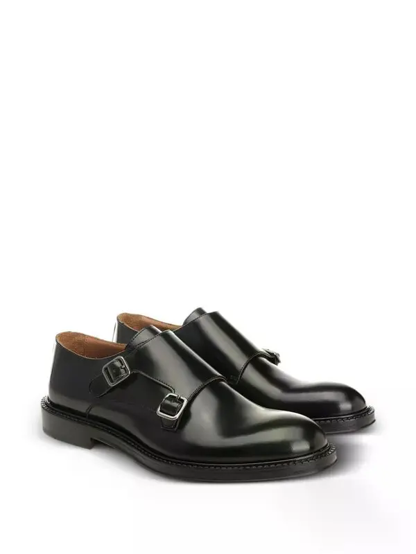 CORVARI Brushed-leather Double-monk Shoes