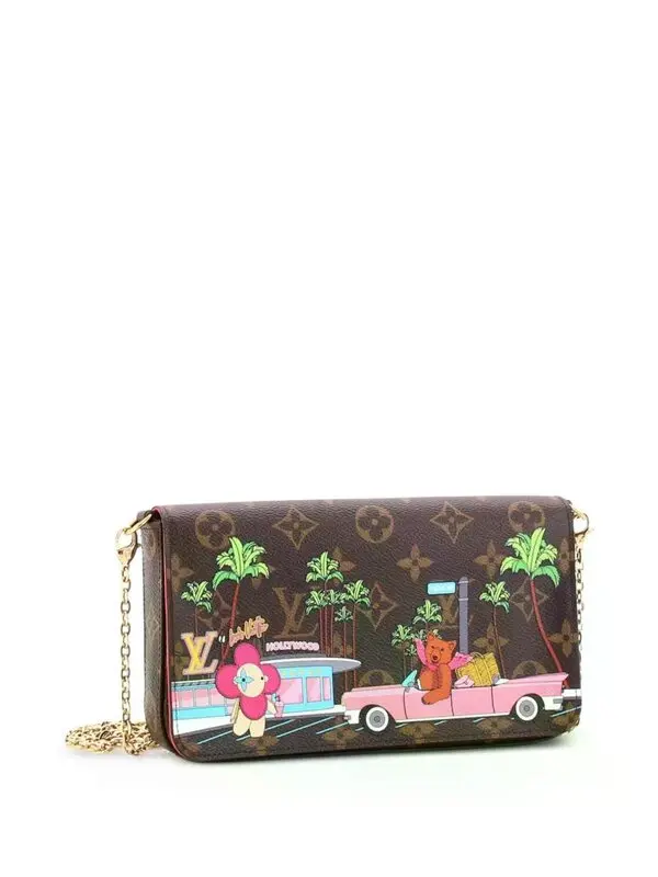 LOUIS VUITTON Felicie Pochette Limited Edition Vivienne Xmas Monogram Canvas