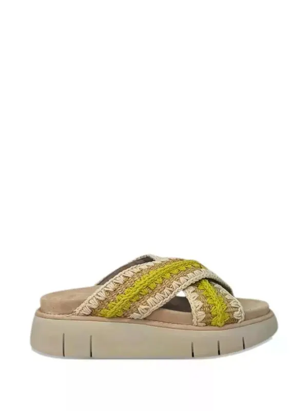 Mou Bounce Platform Sandals - Neutrals
