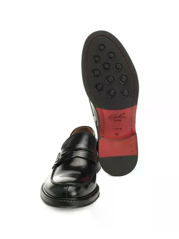 CORVARI Brushed-leather Loafers